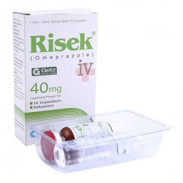 RISEK Omeprazole 40mg / vial Lyophilized Powder for IV Injection 10mL 1 ...